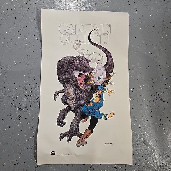 Art | 1992 Captain Sternn Bernie Wrightson Art Print 25x15 Poster ...